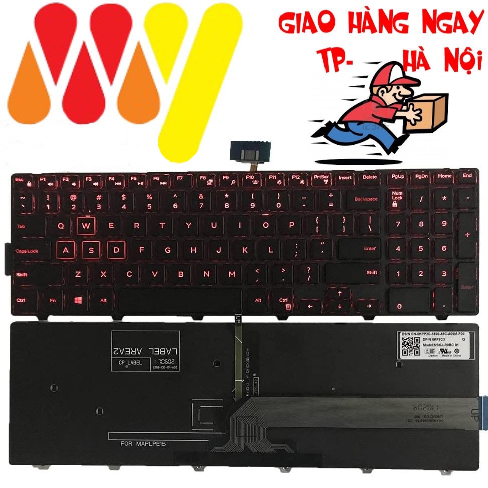 Bàn phím Laptop DELL Inspiron 15-5577 15-5576 7559 7557 P57F keyboard ...