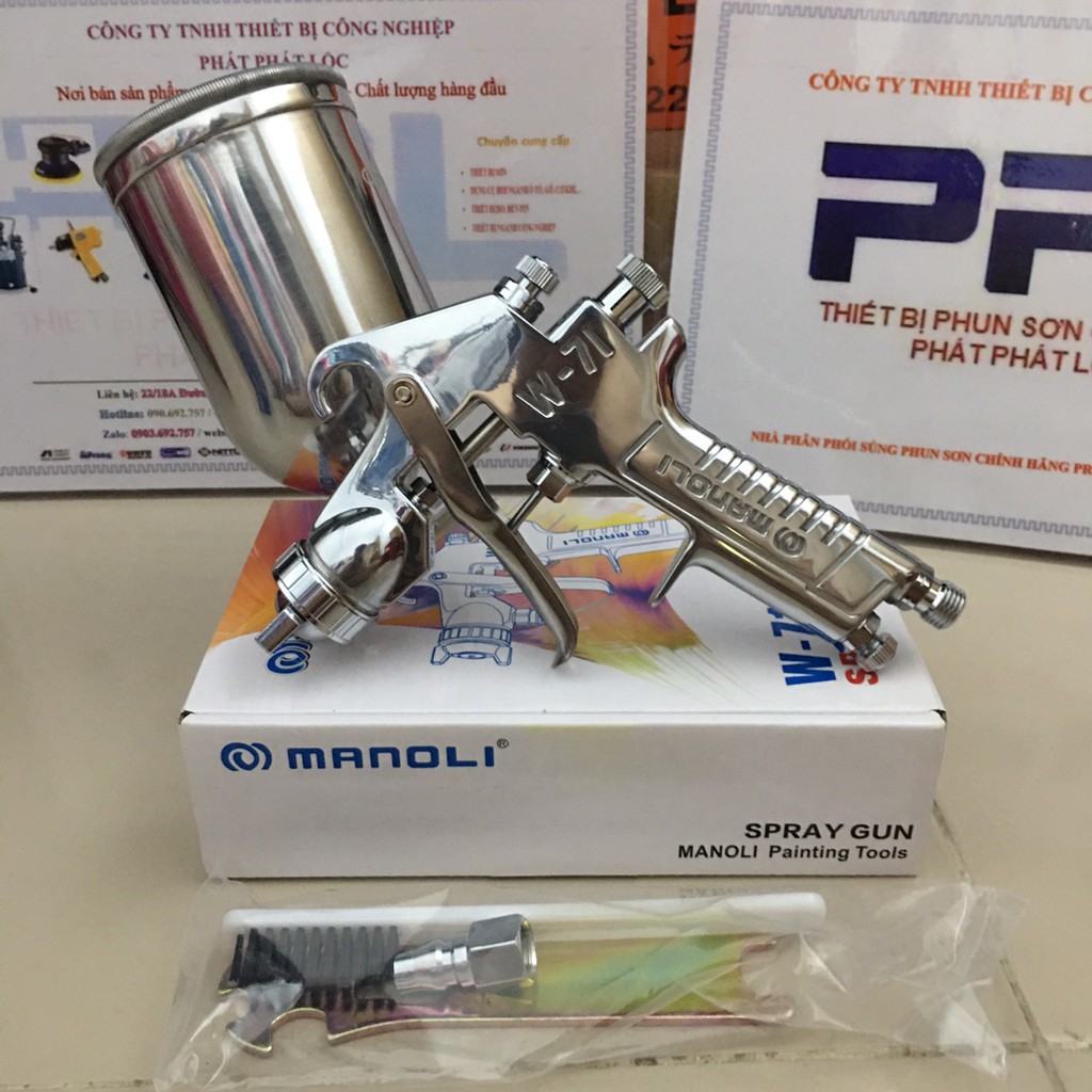 [HCM] Súng phun sơn MANOLI W71-21G hàng đài loan chính hãng giá tốt ...