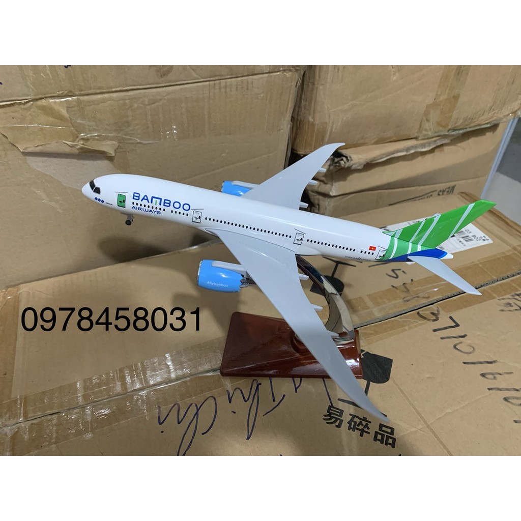 MÔ HÌNH MÁY BAY Bamboo Airways 28cm | Shopee Việt Nam