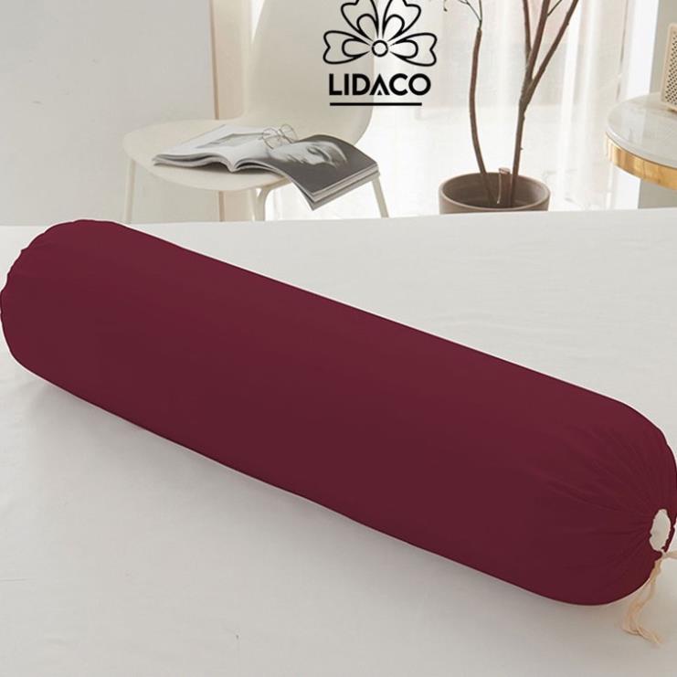 Vỏ gối ôm cotton tici LIDACO vải trơn kích thước tiêu chuẩn 35x100cm ...