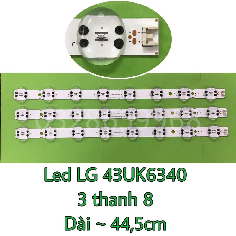 led tivi lg 43uk6340 mắt trâu máy dùng 3 thanh x8 bóng | Shopee Việt Nam