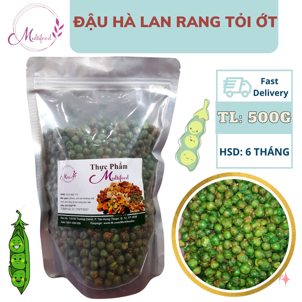 Đậu Hà Lan Rang Tỏi Ớt MultiFood 1KG | Shopee Việt Nam