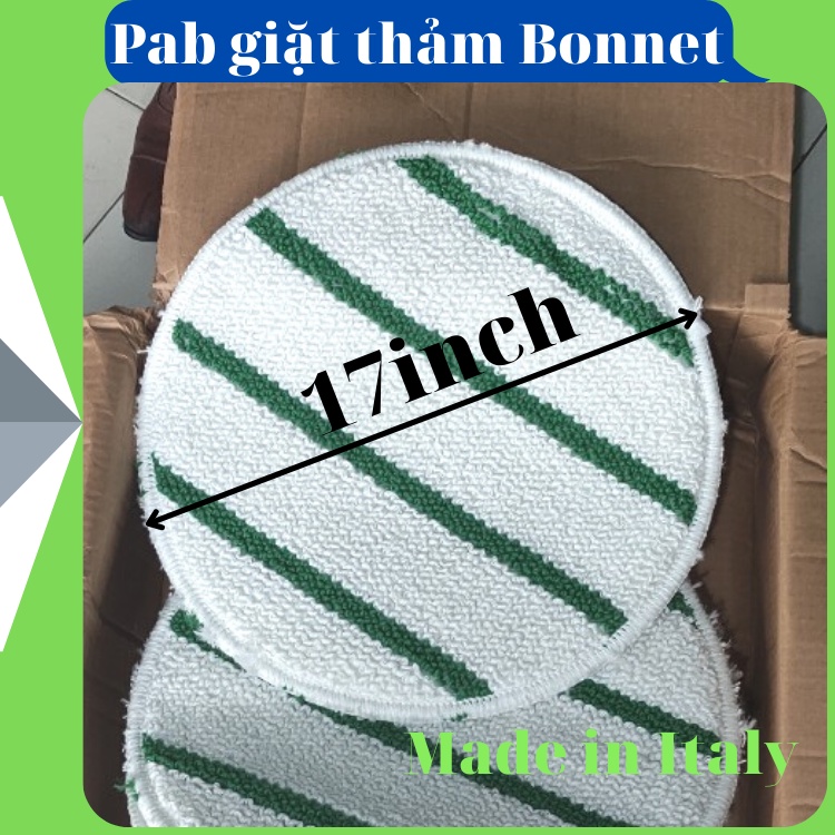 Bonnet pad hay còn gọi là pad giặt thảm IPC 17 inch 85% polyester, 15% ...
