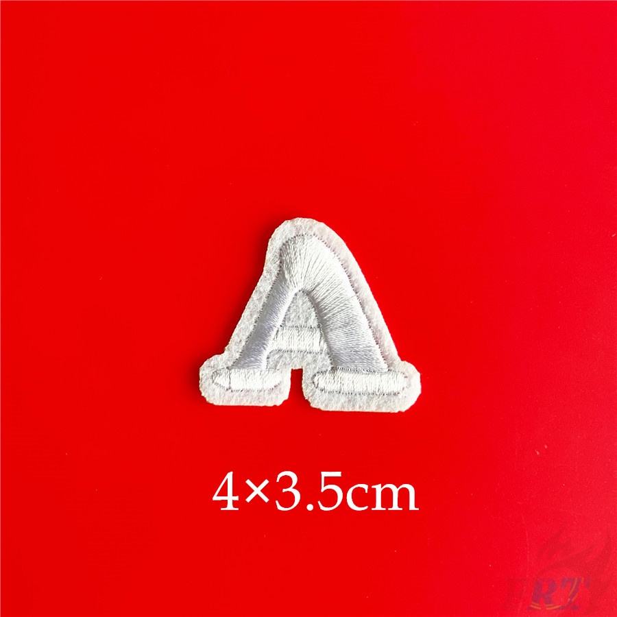 ️ Sticker Ủi Thêu Chữ Cái Tiếng Anh Màu Trắng ️1 Miếng Dán Ủi Quần Áo ...