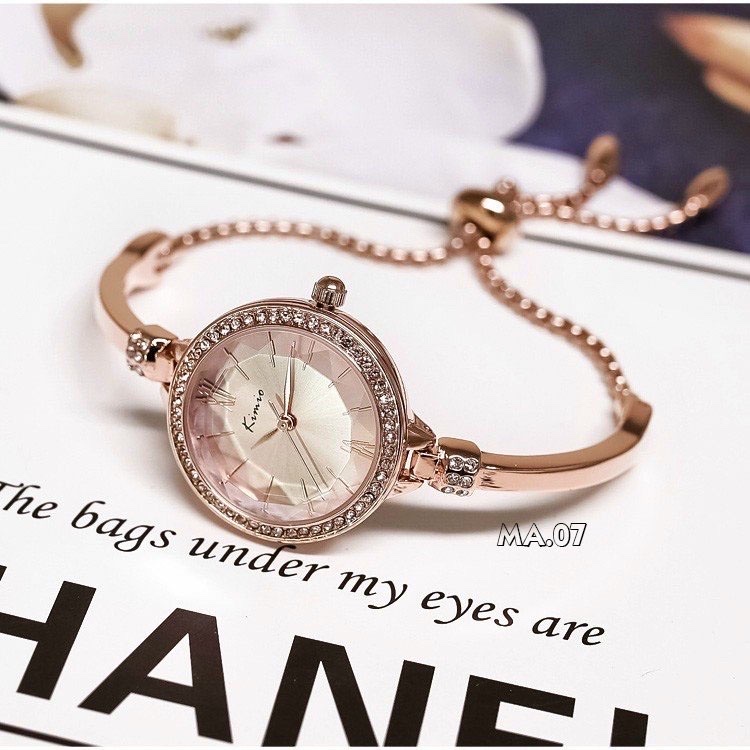 Đồng hồ thời trang nữ Kimio 6416 dạng lắc dây rút điệu đà sang trọng ...