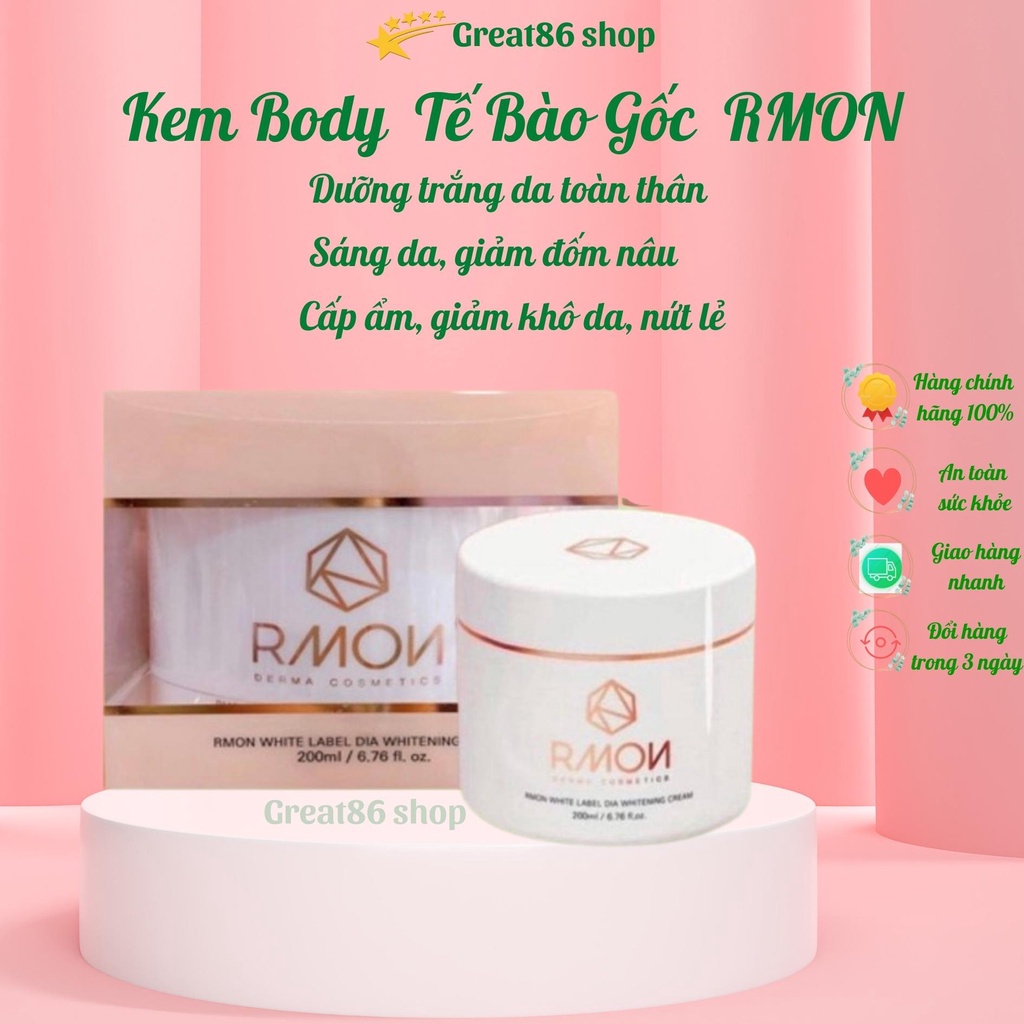 Kem body great86 kem dưỡng trắng da body RMON dưỡng ẩm, nâng tone da ...