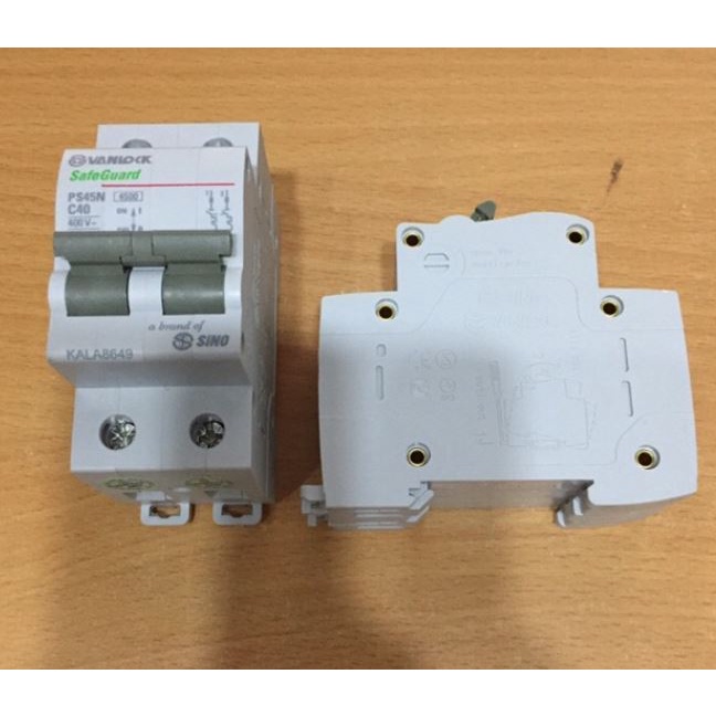 Cầu dao tự động 2 tép, CB đôi, MCB 2P 16A,20A,25A,32A,40A,50A,63A Sino- Hàng chính hãng BH 12 ...