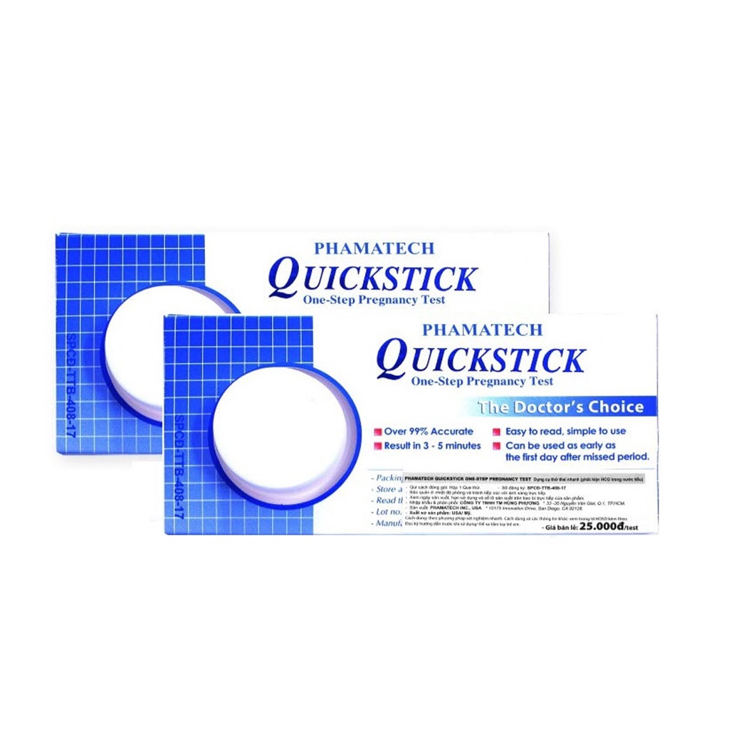 [CHÍNH HÃNG] Que thử thai QUICKSTICK Mỹ | Shopee Việt Nam