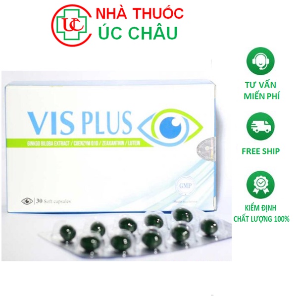 Viên uống bổ mắt Visplus (Hộp 30 viên) - Hỗ trợ cải thiện thị lực cho ...