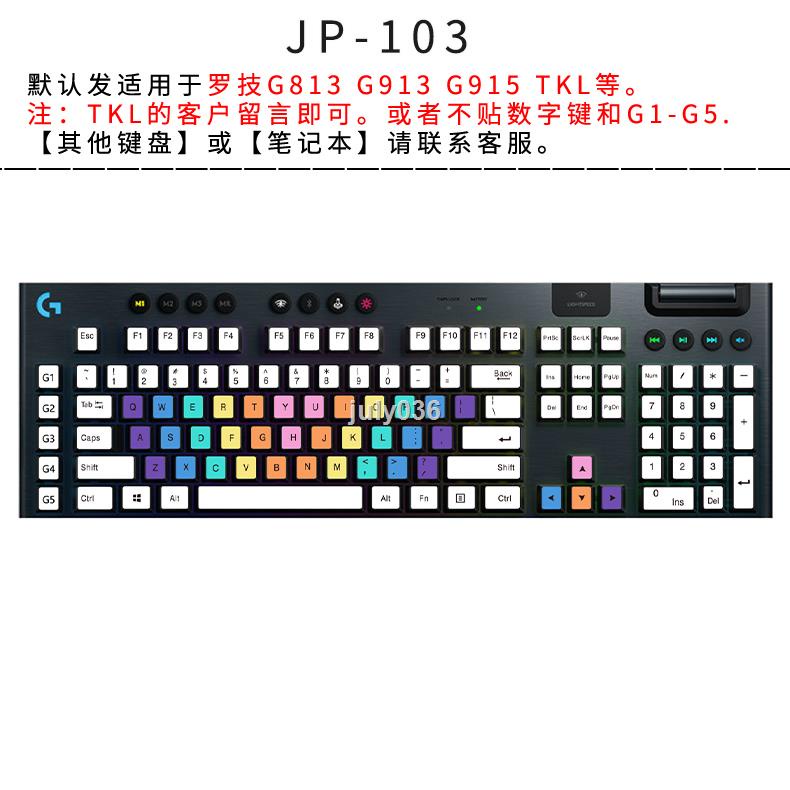 Logitech G813 G913 G915 TKL G Pro X Miếng Dán Bàn Phím Nút Miếng Dán Bảo Vệ Keycap Màu Sắc Thay ...