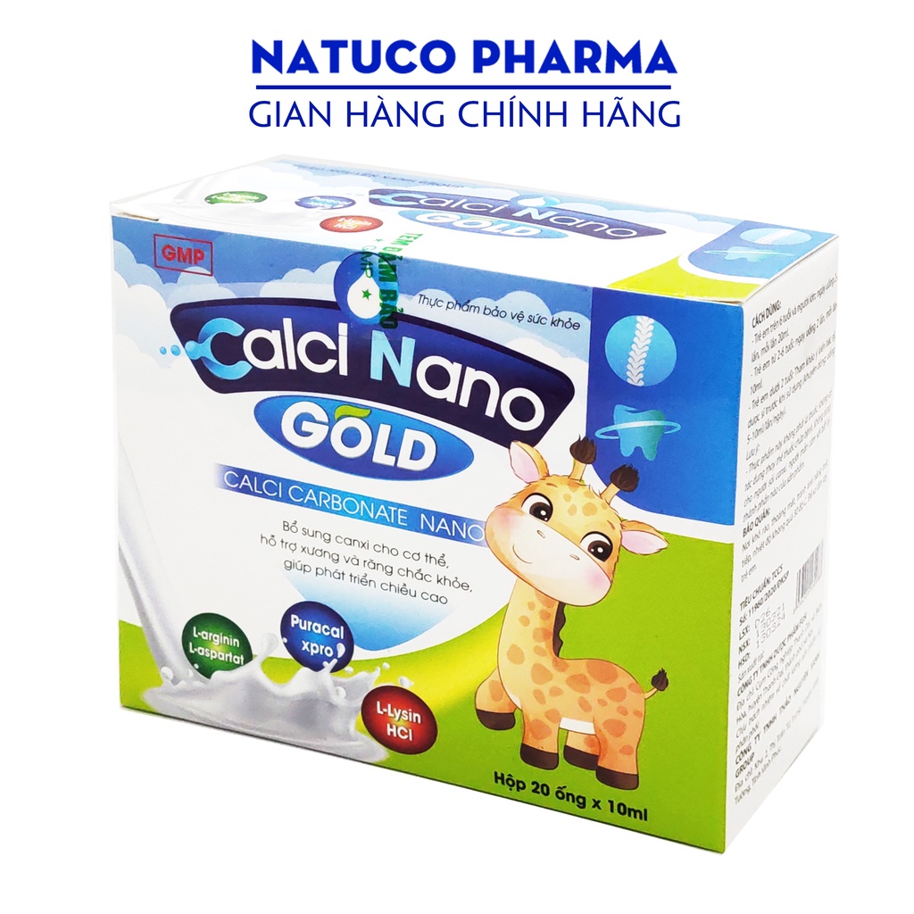 Calci Nano Gold - Siro bổ sung canxi, taurin, vitamin giúp phát triển ...