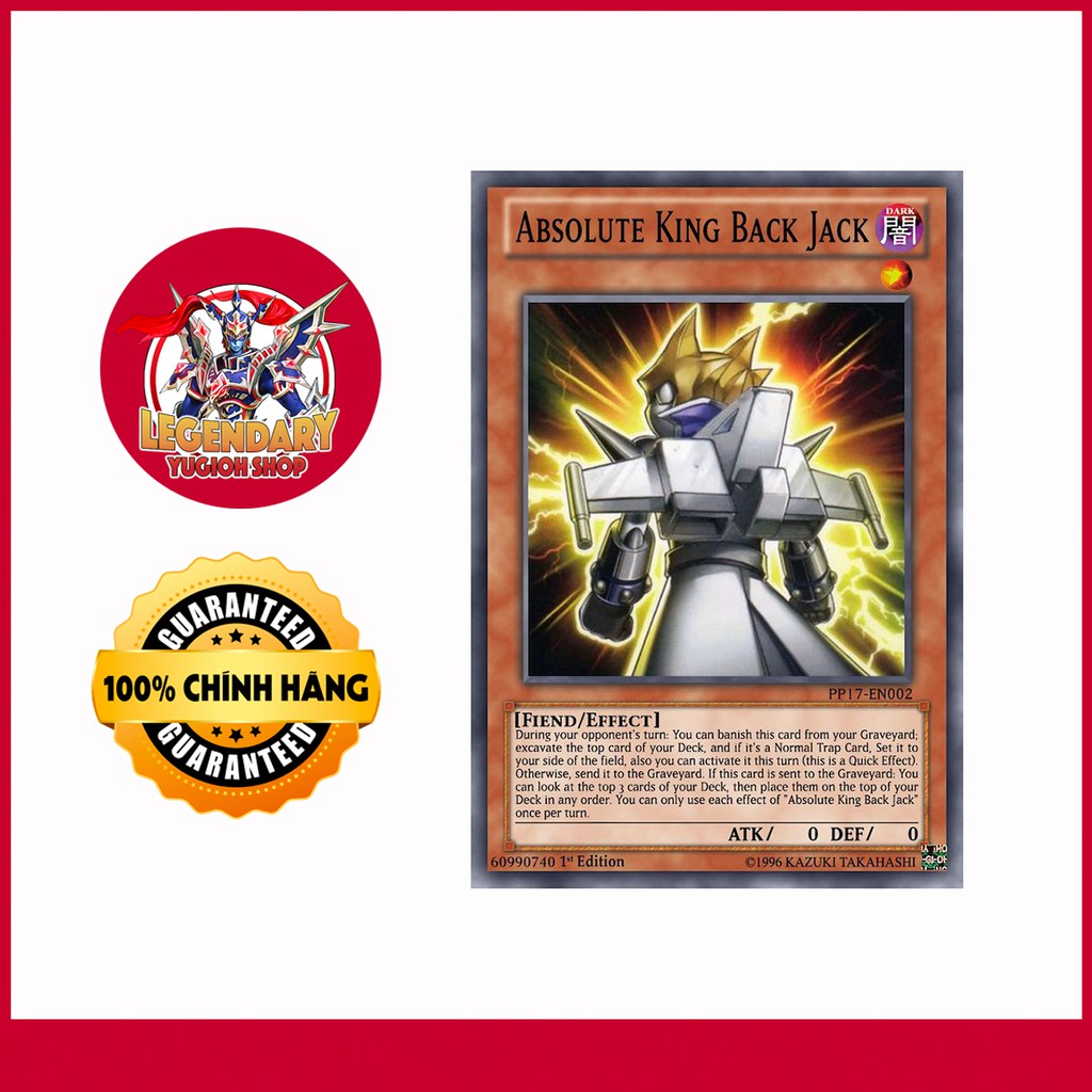 [EN][Thẻ Bài Yugioh Chính Hãng] Absolute King Back Jack | Shopee Việt Nam