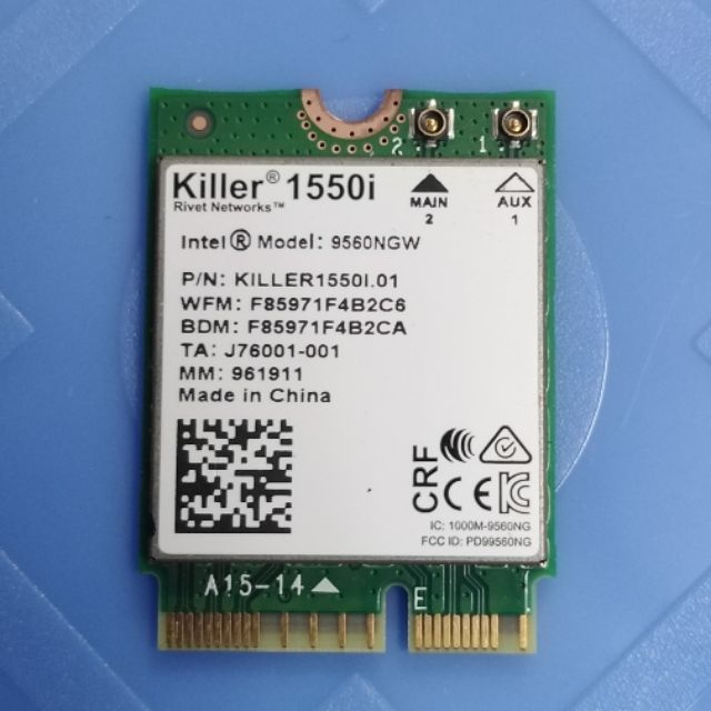 Card wifi laptop, intel 9560 killer 1550i, không dây | Shopee Việt Nam