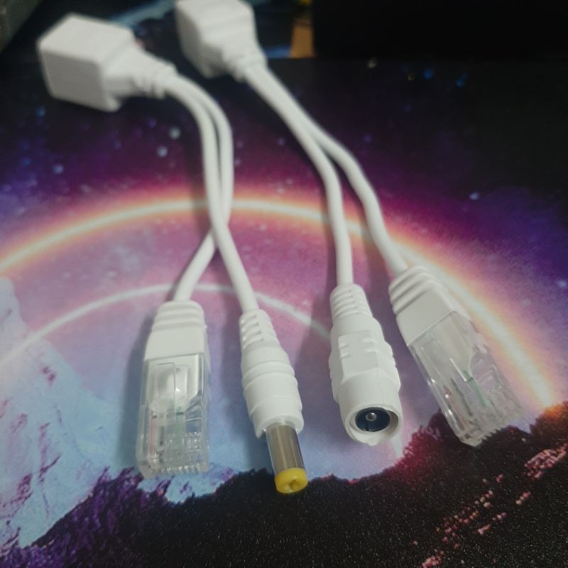 Balun chuyển đổi POE cho Camera IP loại tốt, bộ 2 cáp | Shopee Việt Nam