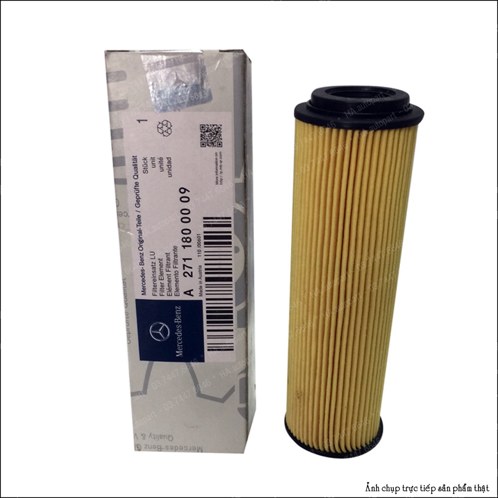 Lọc dầu nhớt Mercedes-Benz. Dùng cho Mercedes máy 271: C-Class, E-Class ...