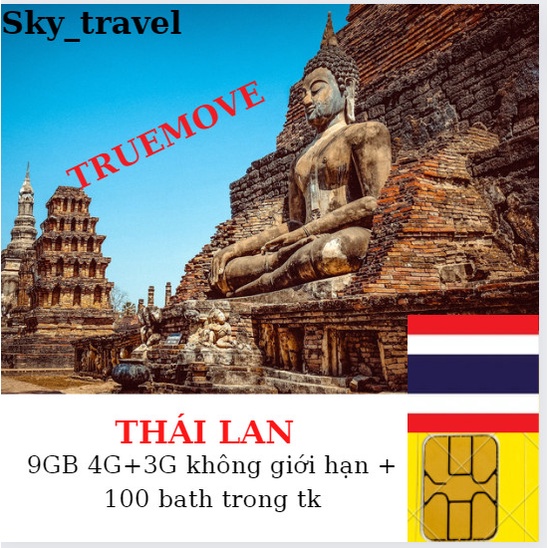 Sim du lịch Thái Lan có 100p gọi, 15GB tốc độ cao, 3G không giới hạn 16 ngày | Shopee Việt Nam
