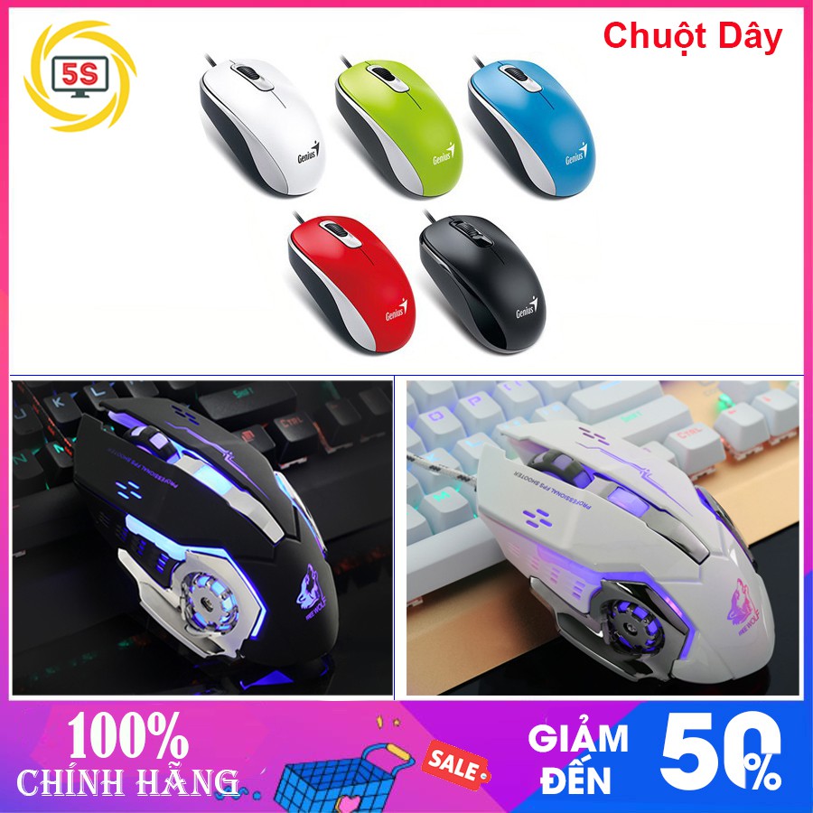 Chuột Có Dây Genius DX110-Chính Hãng-BH 12 Tháng | Shopee Việt Nam