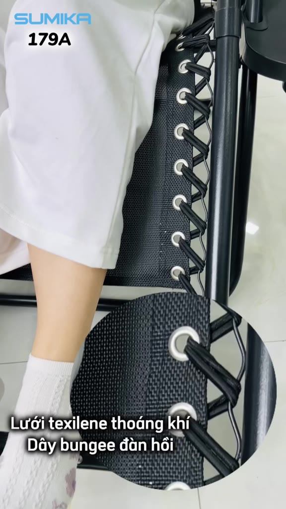 Ghế xếp thư giãn cao cấp SUMIKA 179A, 179A NEW, Khung thép sơn tĩnh ...