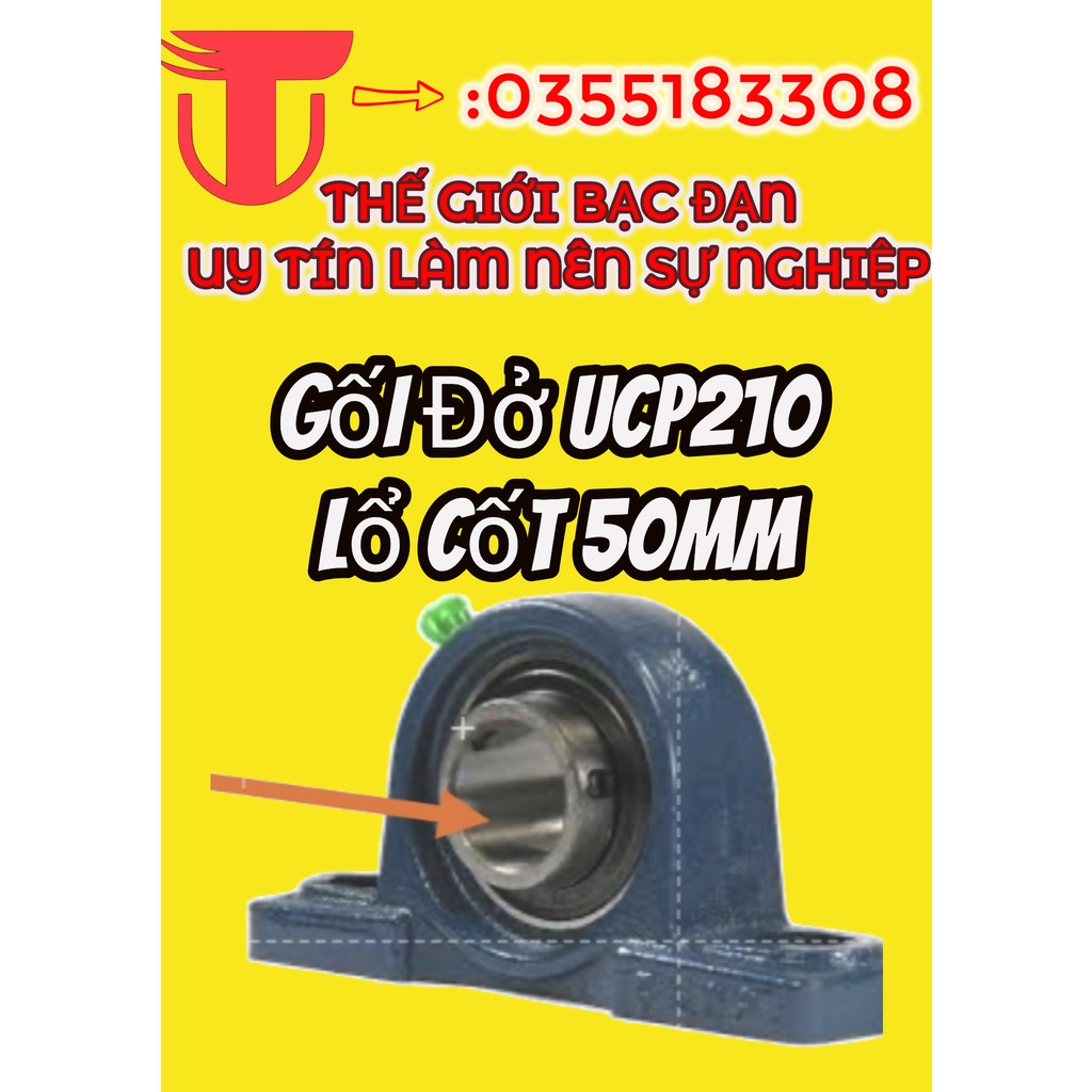 Gối đỡ vòng bi UCP 210 cốt 50 - FBJ (Hàng Nhật hợp tác) - XLZY (Hàng TQ) | Shopee Việt Nam