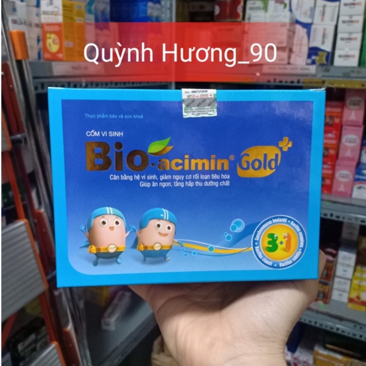 Cốm vi sinh BIOACIMIN GOLD hộp 30 gói giúp bé ăn ngon,tiêu hóa khỏe ...