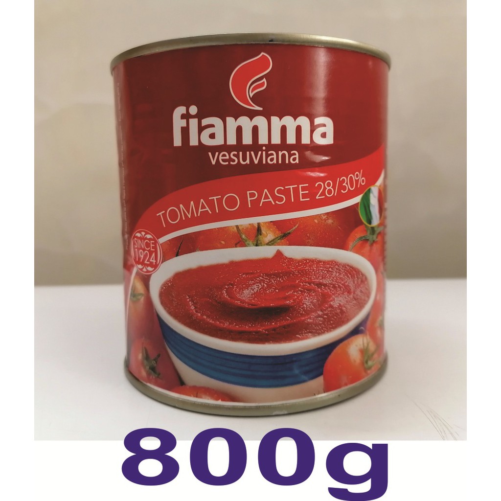 [Hộp Vừa 800g – nhãn đỏ] CÀ CHUA XAY NHUYỄN [Italia] FIAMMA Tomato Paste (halal) (atu) | Shopee ...