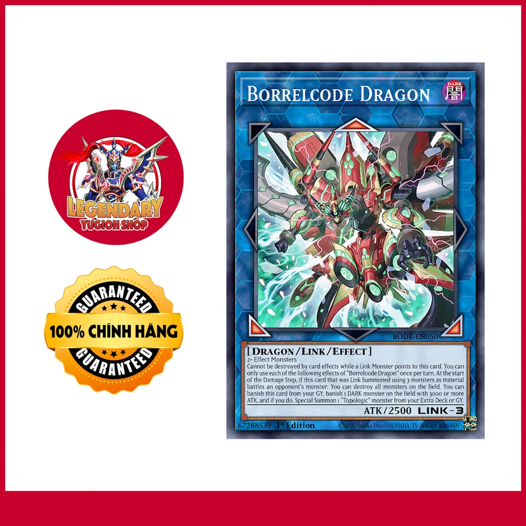 [Thẻ Bài Yugioh Chính Hãng] Borrelcode Dragon | Shopee Việt Nam