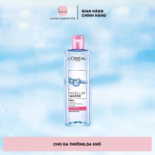 Nước tẩy trang L'Oreal Paris 3-in-1 Micellar Water 400ml | Shopee Việt Nam