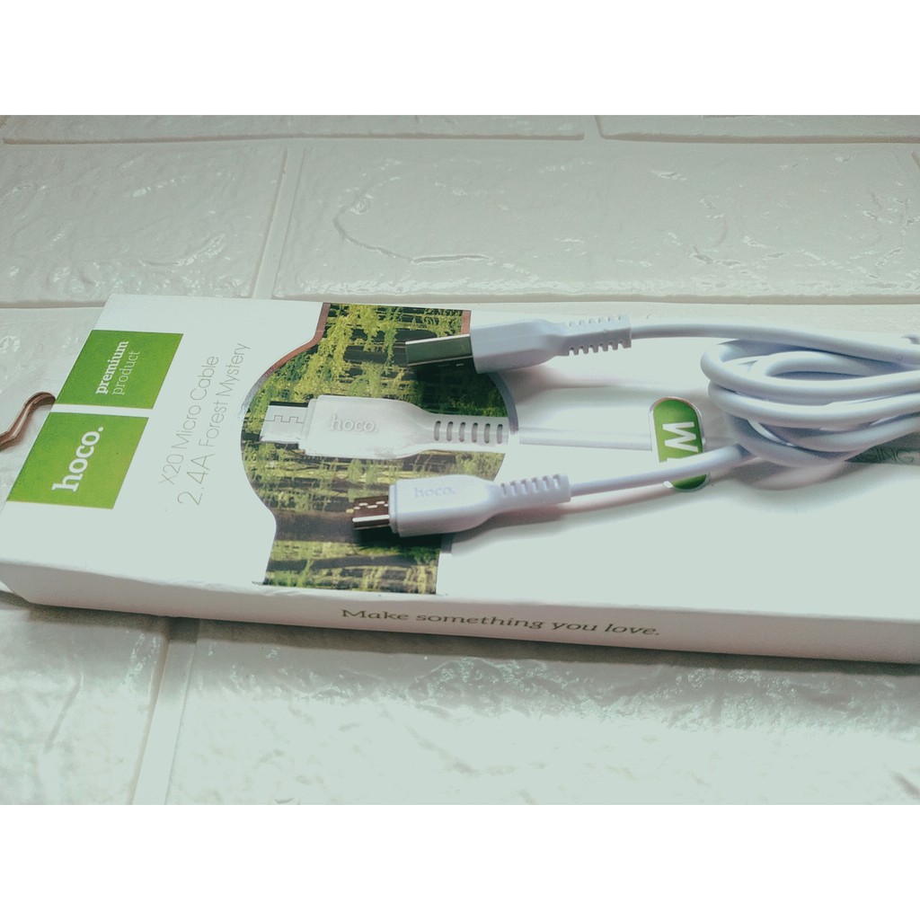 CÁP CHÍNH HÃNG HOCO X20 - MICRO USB 1M | Shopee Việt Nam