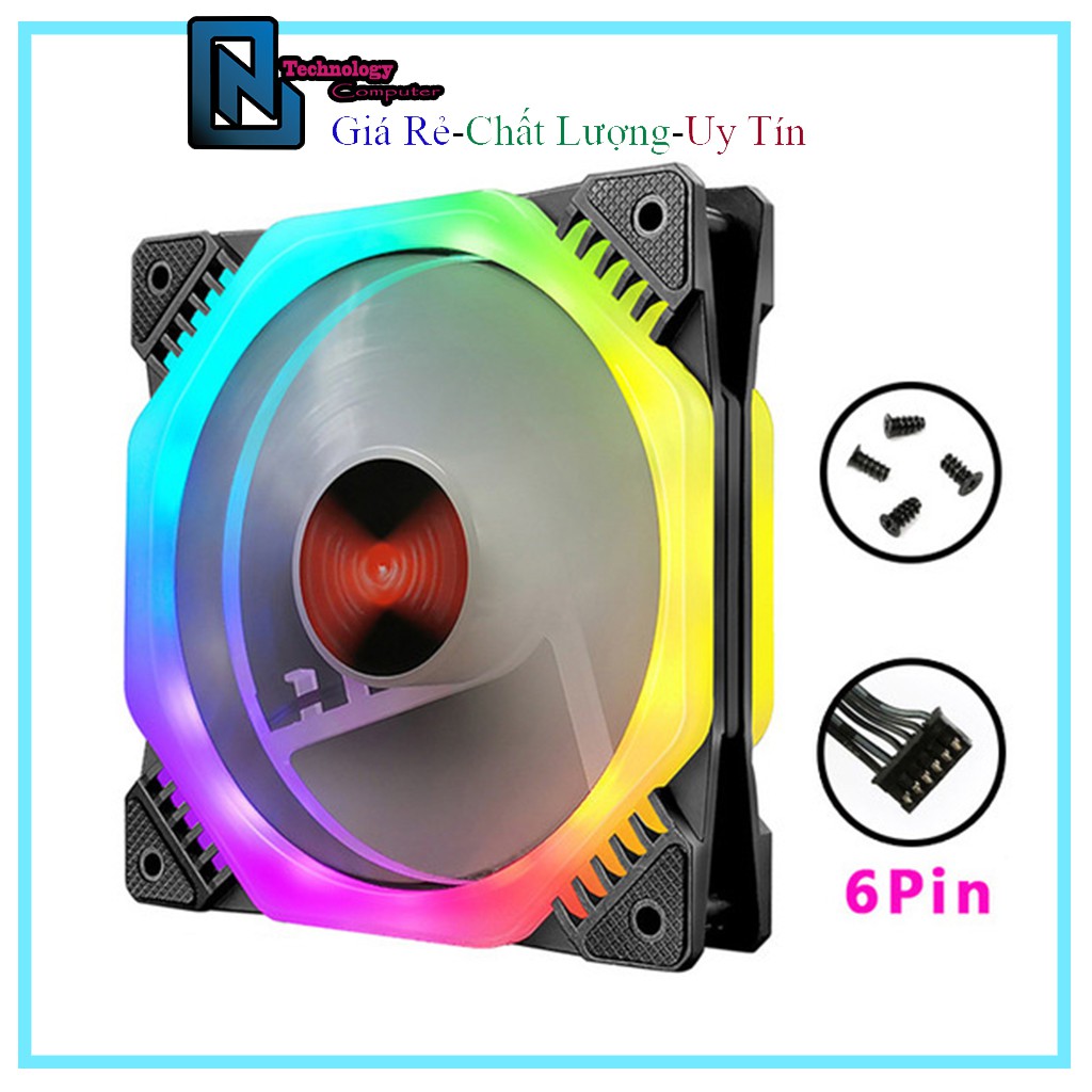 Quạt Tản Nhiệt Fan Case coolman RGB Fan 12cm Chân 6 Pin Điều Khiển Bằng ...