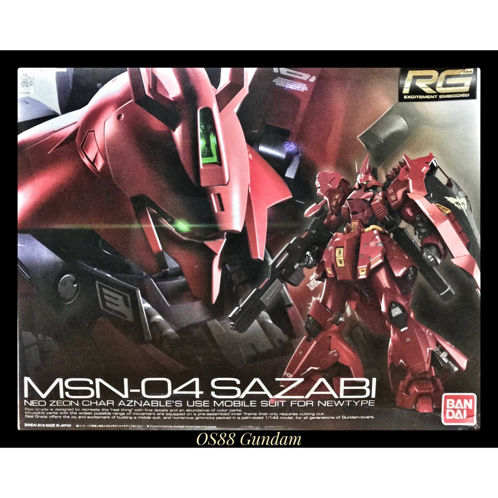 Mô hình Gundam BANDAI RG 1/144 MSN-04 Sazabi | Shopee Việt Nam
