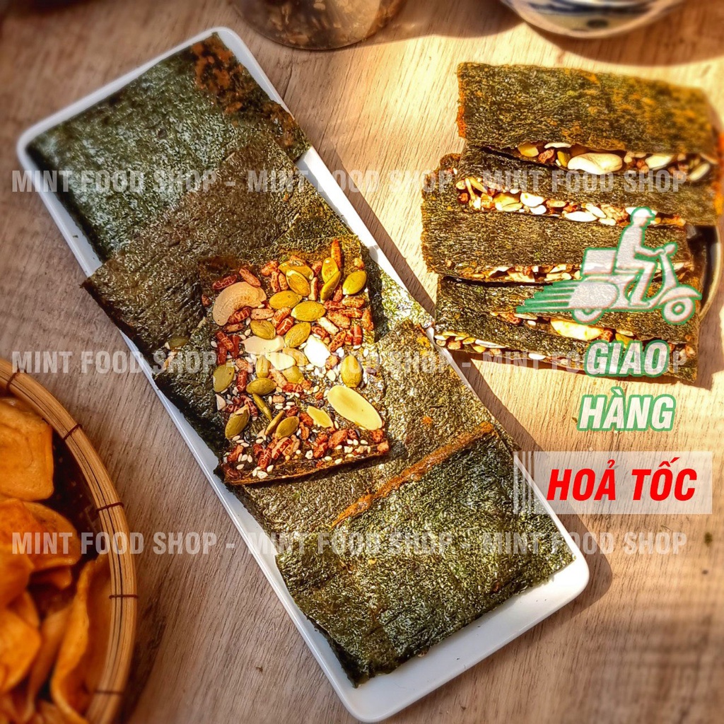 Rong Biển Kẹp Hạt Dinh Dưỡng - Snack Rong Biển HQ Túi 1Kg | Shopee Việt Nam
