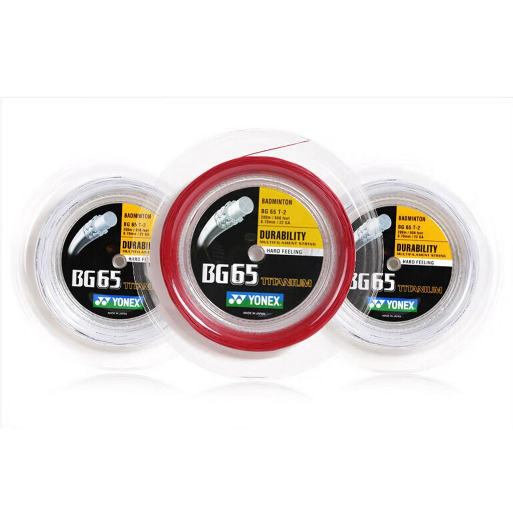 Cuộn Dây Vợt Cầu Lông yonex bg 65ti 200m bg 65titanium Siêu Bền | Shopee Việt Nam