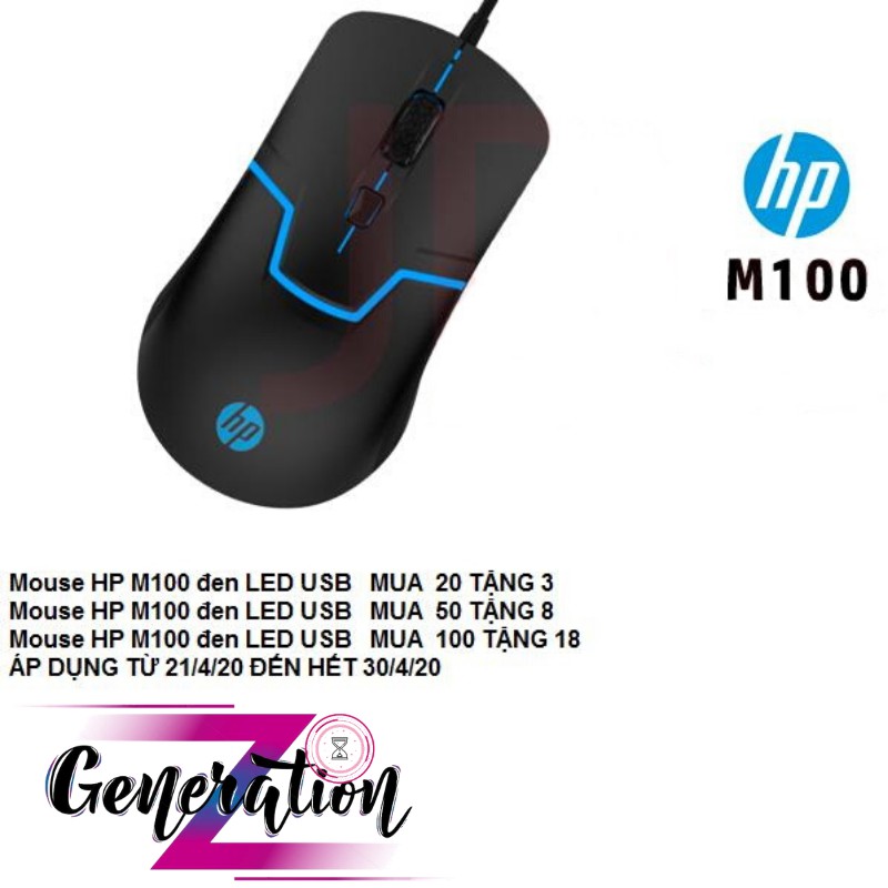 Chuột chuyên game chính hãng HP M100 - HP Gaming Mouse có led chính ...