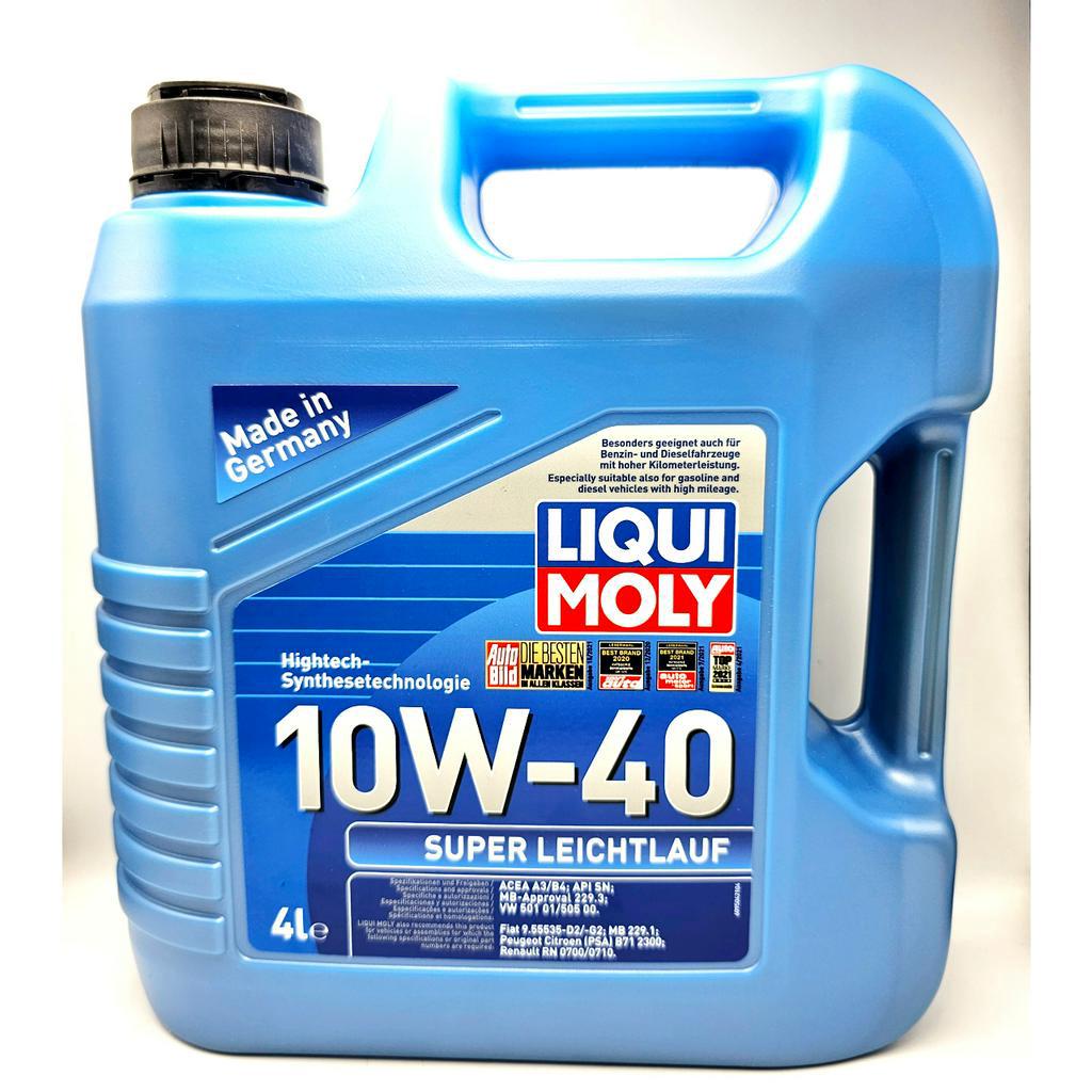 Nhớt Liqui Moly Super Leichlauf 10W40 can 4L dành cho xe ô tô - xe ga ...