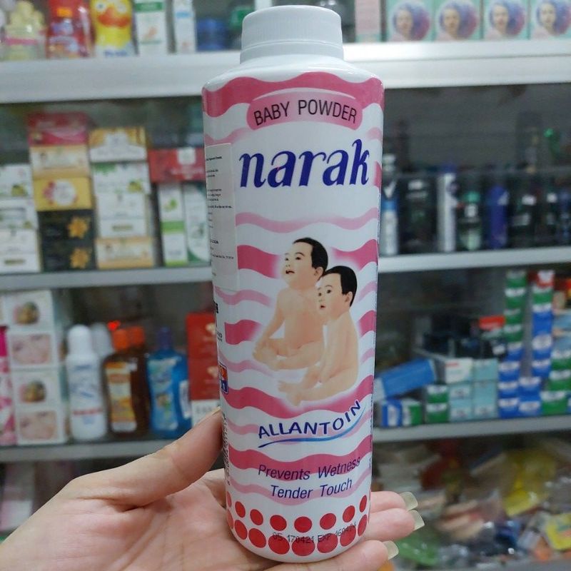 PHẤN THƠM BÉ NARAK THÁI LAN 180G,NGỪA RÔM SẢY CHỐNG ẨM KHỬ MÙI | Shopee ...