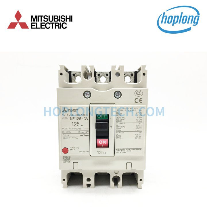 NF125-CV 3P 125A Aptomat MCCB 3P loại kinh tế dòng C Mitsubishi | Shopee Việt Nam