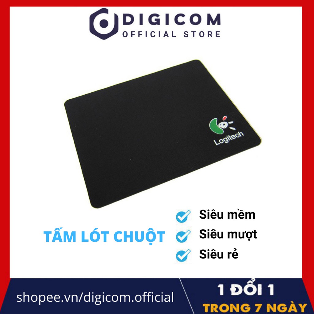 Miếng lót chuột Logitech, bàn di chuột cỡ nhỏ 22 x 18 cm, tấm lót chuột ...