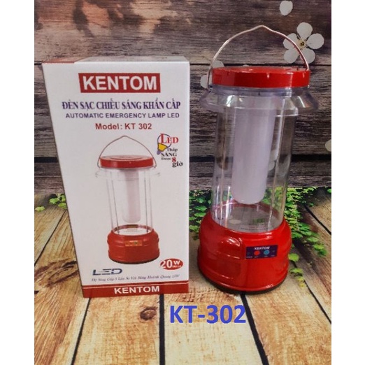 Đèn sạc chiếu sáng khẩn cấp bóng Led Kentom KT-302 (chính hãng) | Shopee Việt Nam