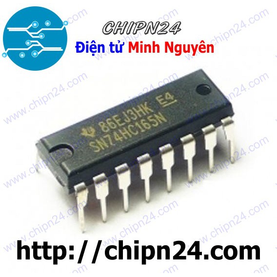 [3 CON] (DIP) IC 74HC165 DIP-16 (74HC165N SN74HC165N 74165) | Shopee ...