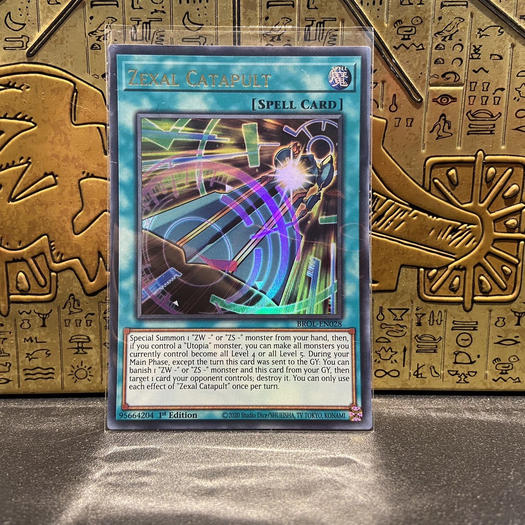 [ Bài Yugioh Chính Hãng ] Zexal Catapult - BROL-EN028 - Ultra Rare 1st Edition | Shopee Việt Nam