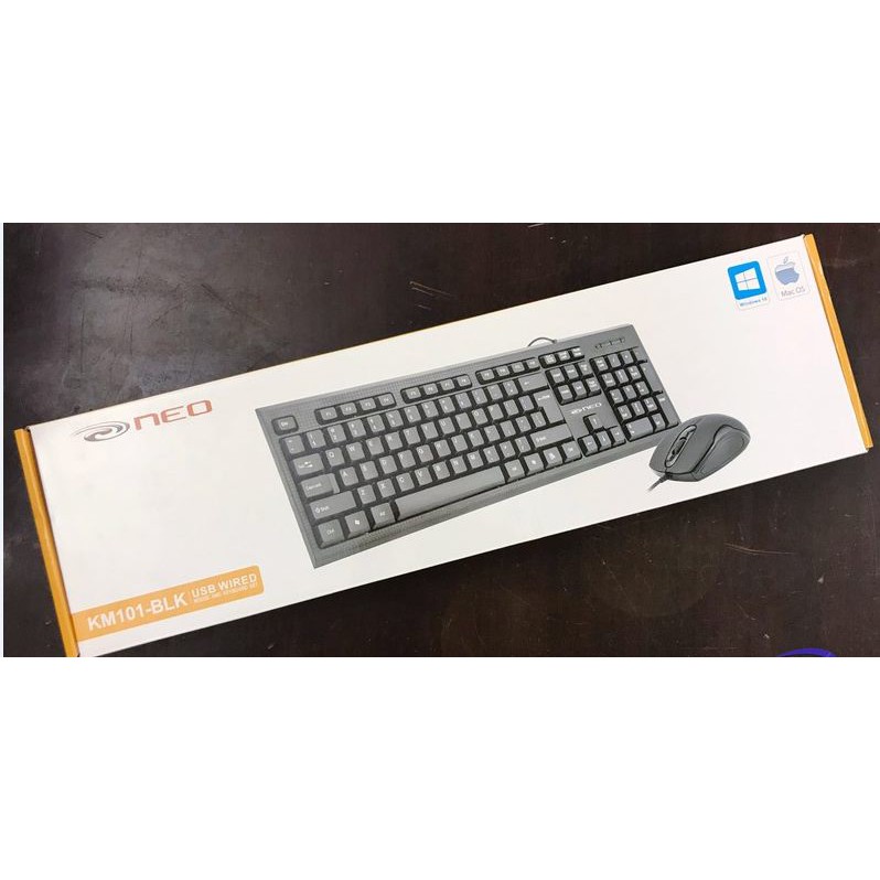 Bộ Bàn Phím + Chuột NEO KM101-BLK | Shopee Việt Nam