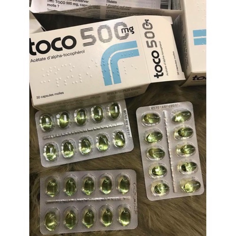 Vitamin E Toco 500mg Pháp hộp 30 viên | Shopee Việt Nam