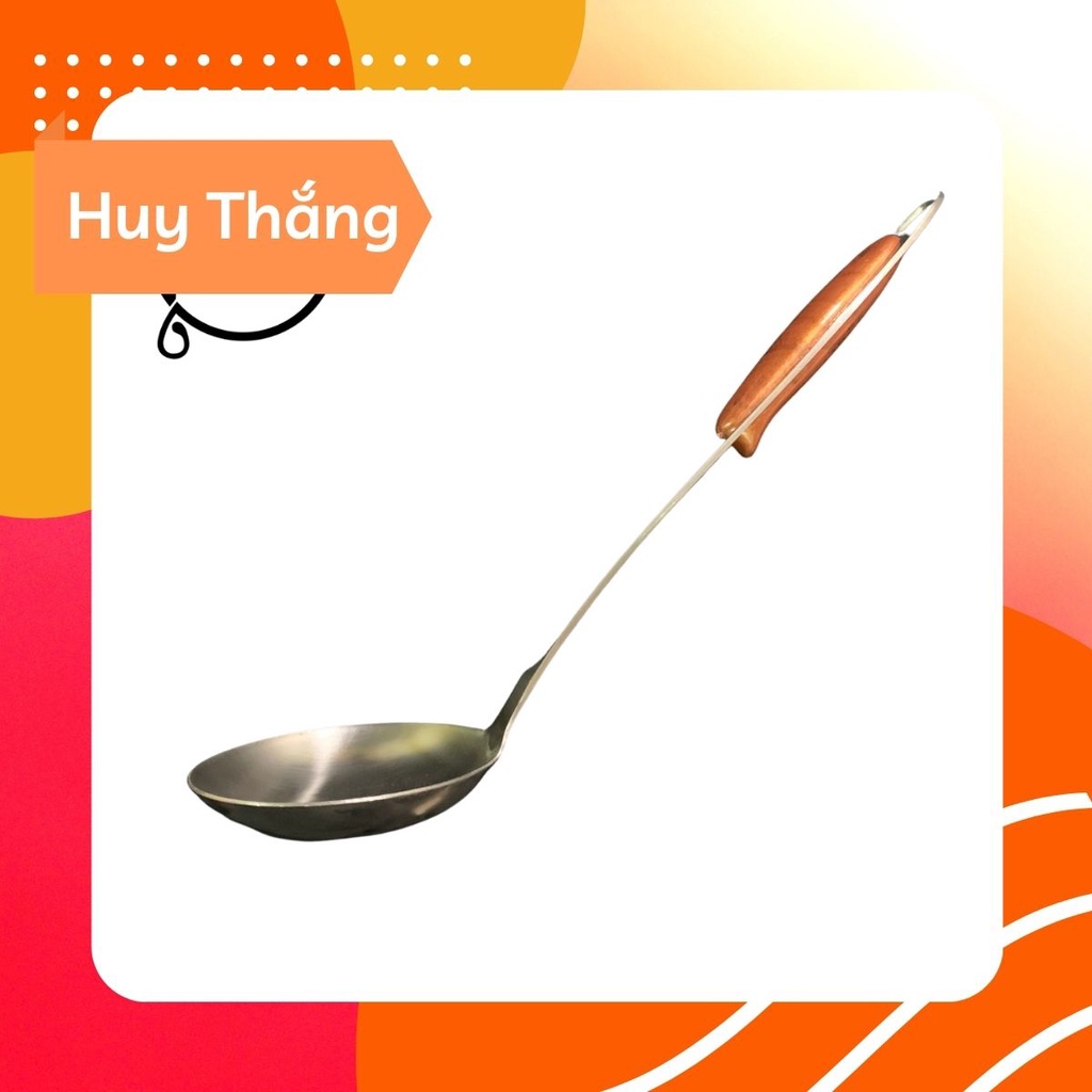 Môi, Muôi, Vá Múc Canh Inox, Cán Giả Gỗ | Shopee Việt Nam