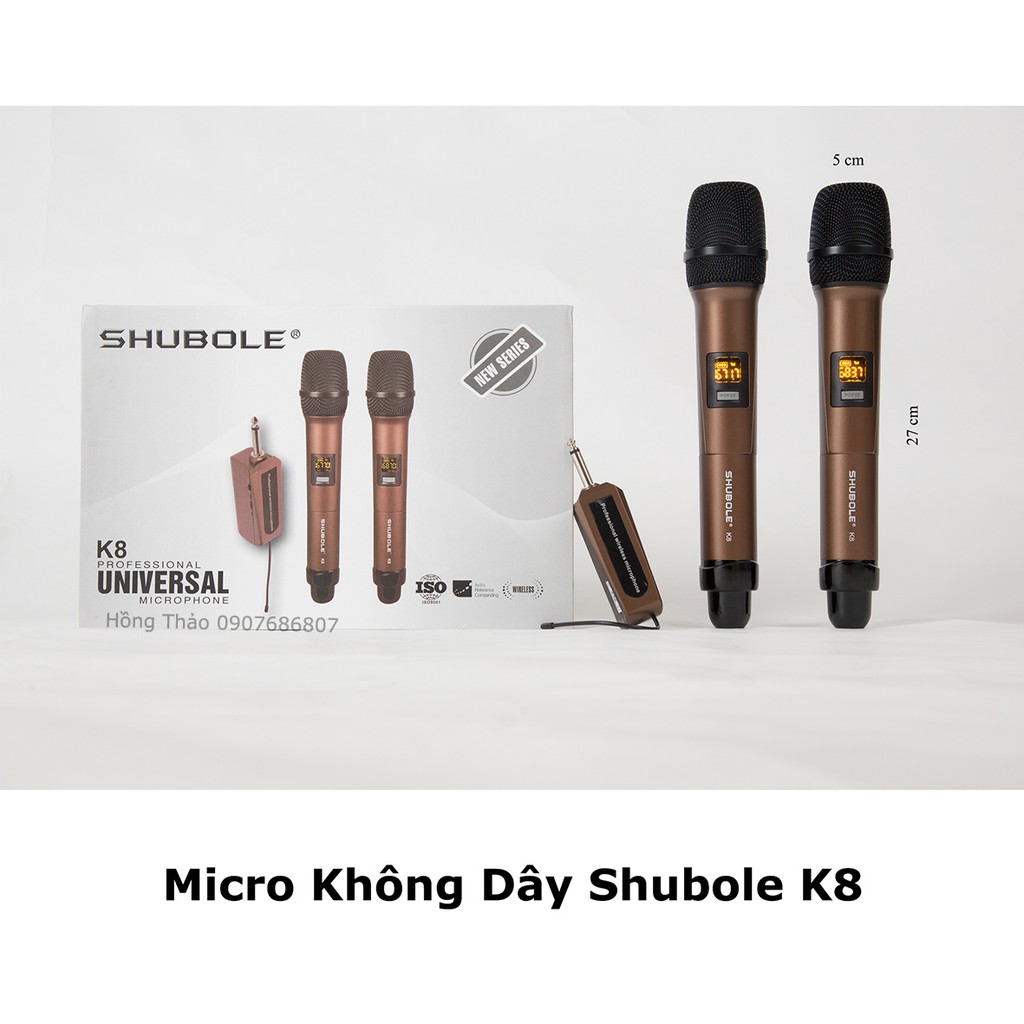 Micro Không Dây Shubole K8 - 2 Micro | Shopee Việt Nam