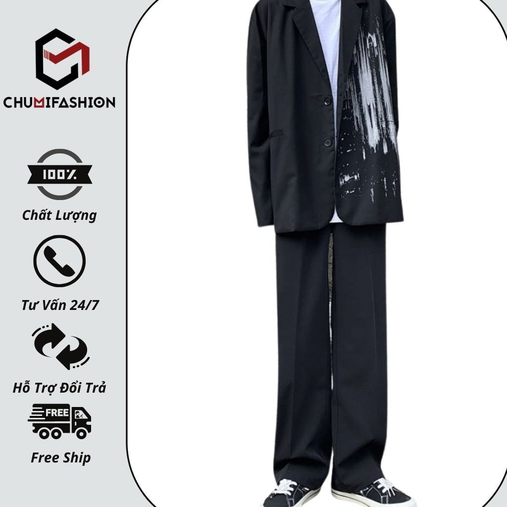 Quần âu nam CHUMI dáng rộng phong cách hàn quốc cm012 | Shopee Việt Nam