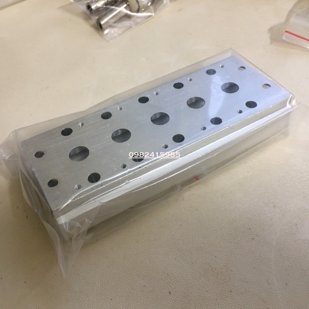 Đế van điện từ 100M-2/3/4/5/6/7/8/9/10F (Lắp van từ size 4V100 :4V110 ...