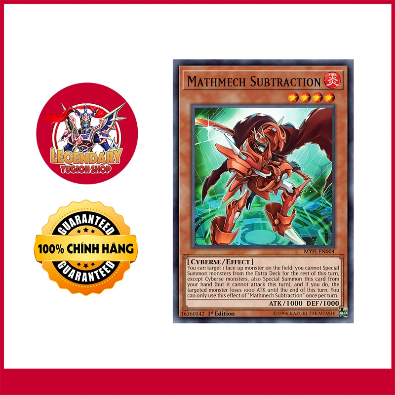 [Thẻ Bài Yugioh Chính Hãng] Mathmech Subtraction | Shopee Việt Nam