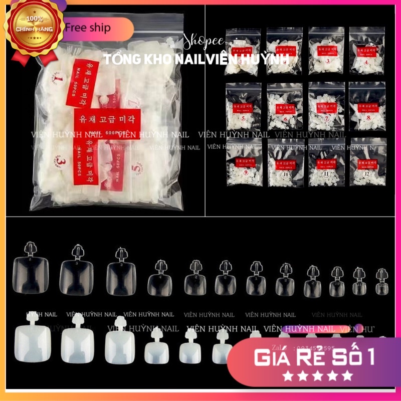 Móng úp chân form ngắn ( túi 500 cái ) | Shopee Việt Nam