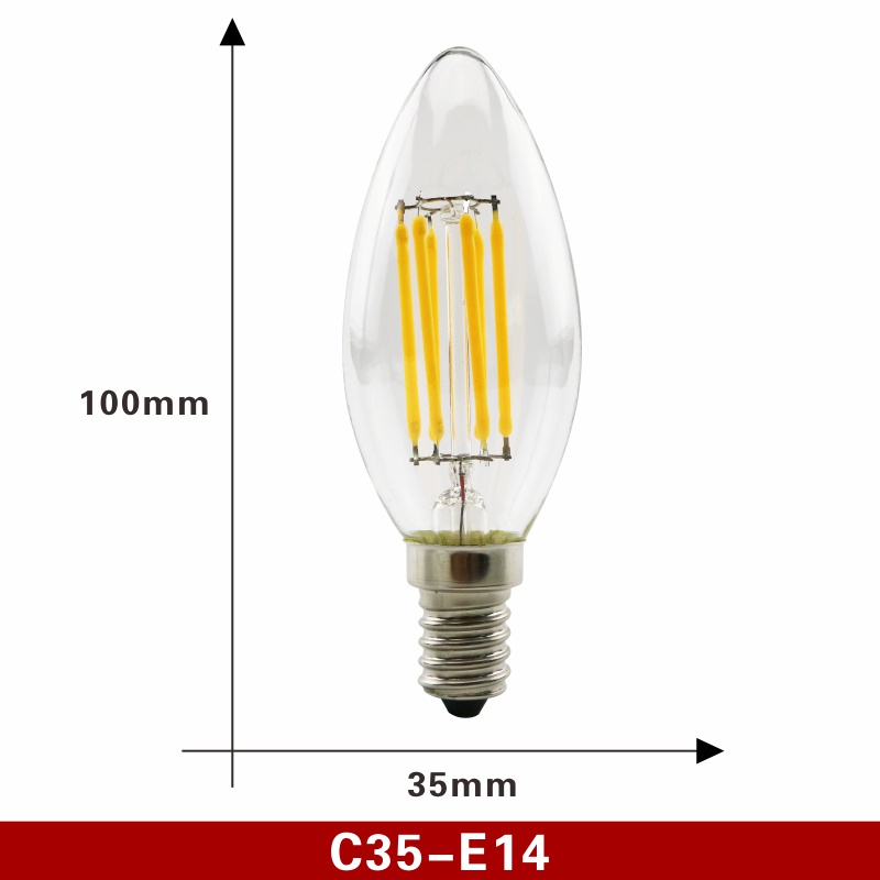 Bóng Đèn LED Dây Tóc Cổ Điển 4W 6W E27 E14 220V C35 G45 A60 ST64 G80 ...