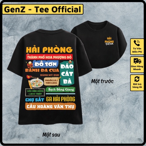 Áo Thun Local Brand TP Hải Phòng, Áo 63 Tỉnh Thành Nam Nữ Form Rộng ...